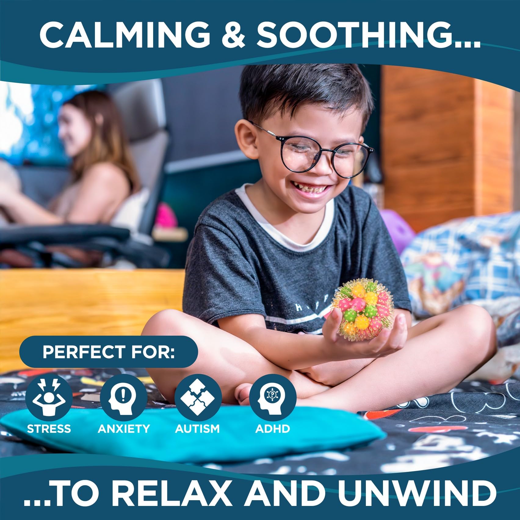 Snapklik.com : Stress Balls 3pk - Sensory Squishy Textured Stress Ball ...