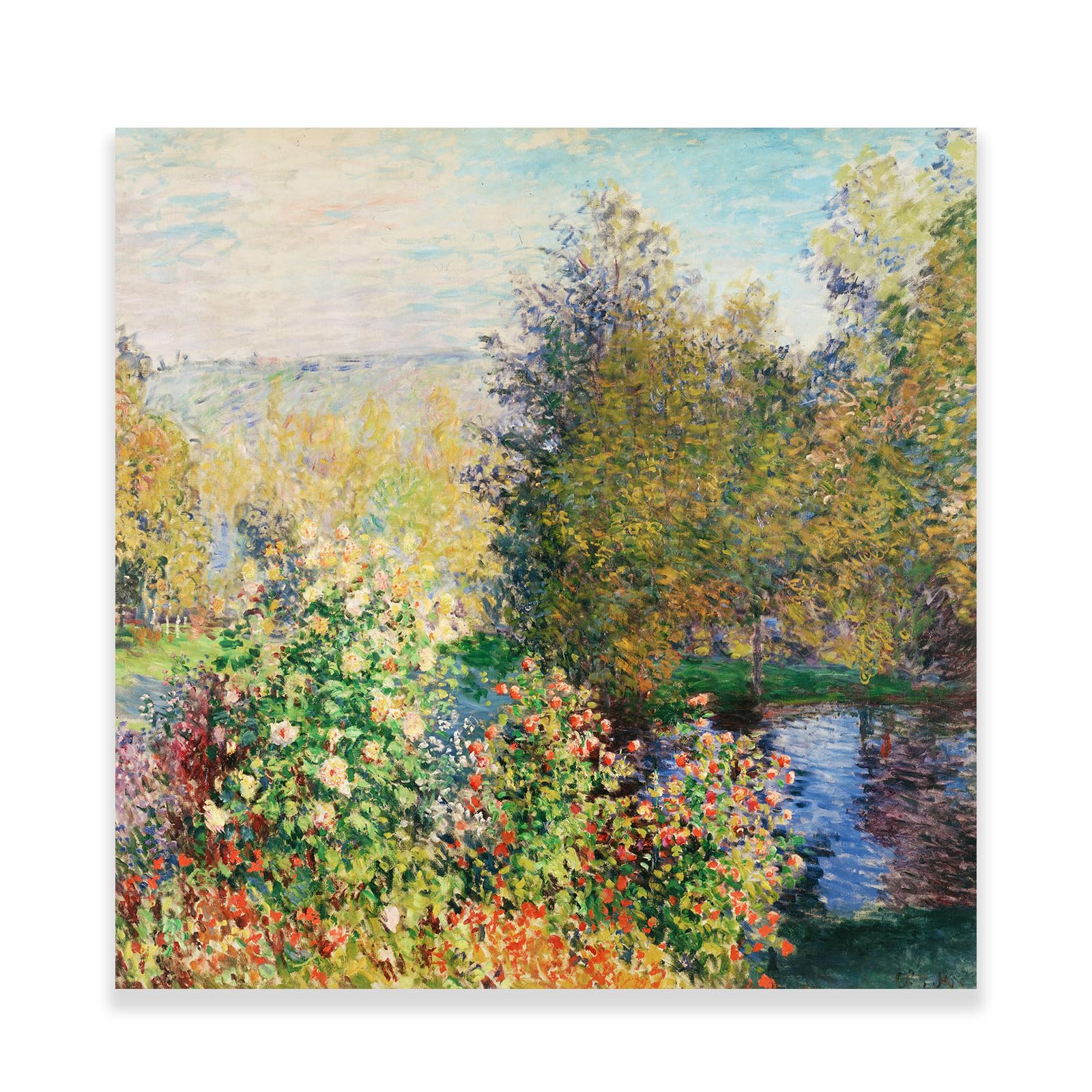Amazon.com: Claude Monet Wall Art-Corner Of The Garden At Montgerton ...