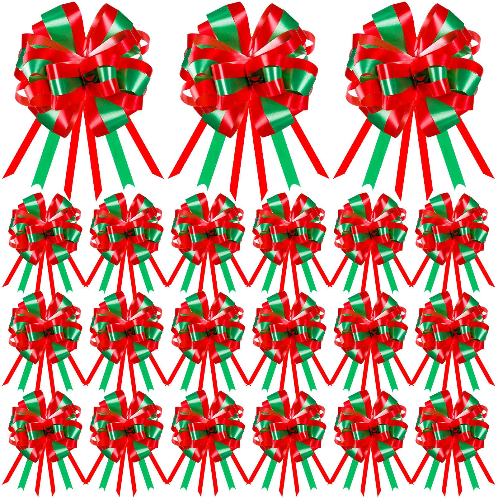 Amazon.com: Christmas Pull Bows for Gift Wrapping, 20Pcs Large Red ...