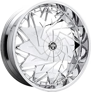 Amazon.com: Dub S235 Dazr 26x9 5x115/5x120 +15mm Chrome Wheel Rim 26 ...