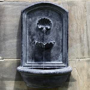 Amazon.com : Tivoli U.S.A. Shell Wall Fountain in Lead : Wall Mounted ...