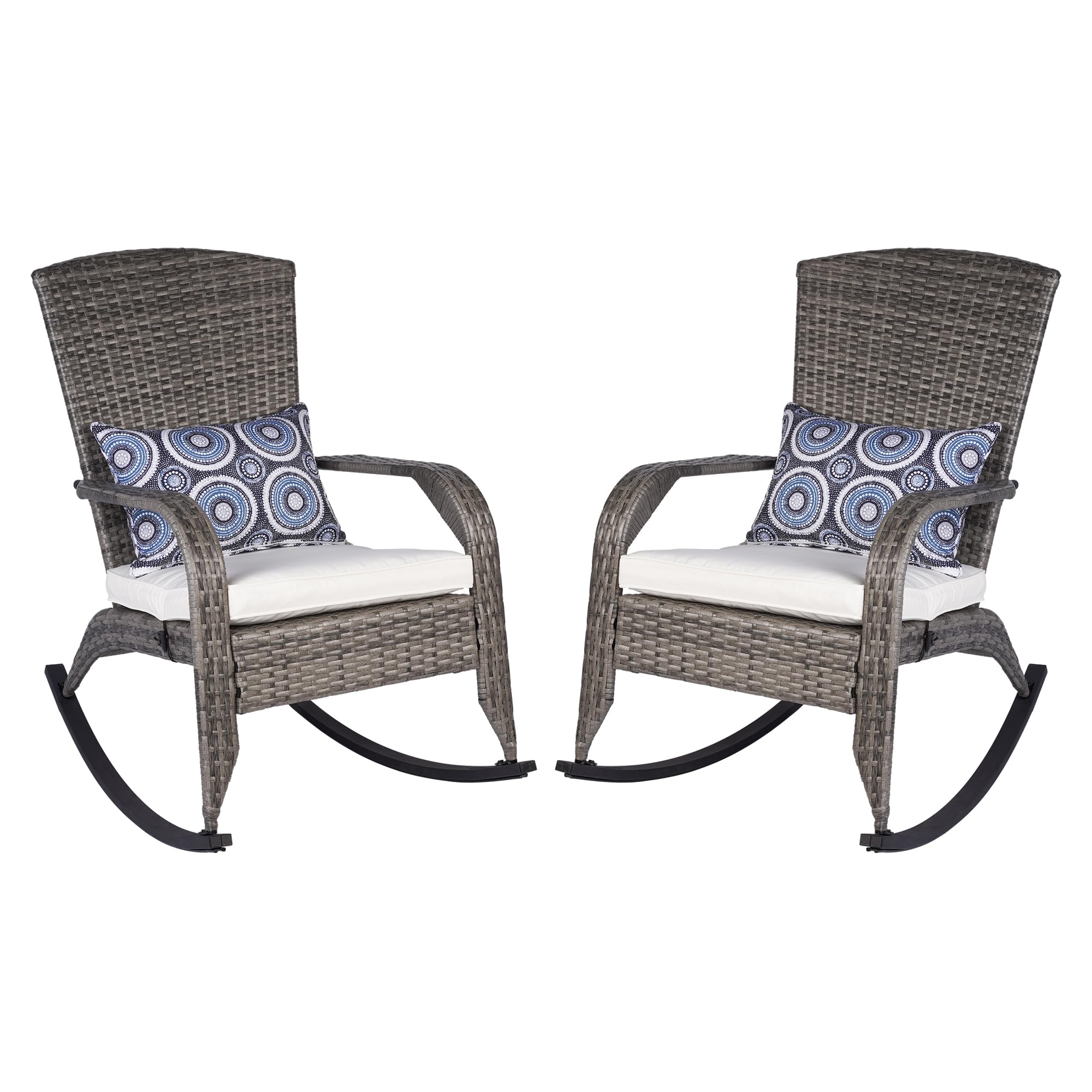 Amazon.com: OYODHPDU Outdoor Rocking Chair, Rattan Patio Rocker Chairs ...