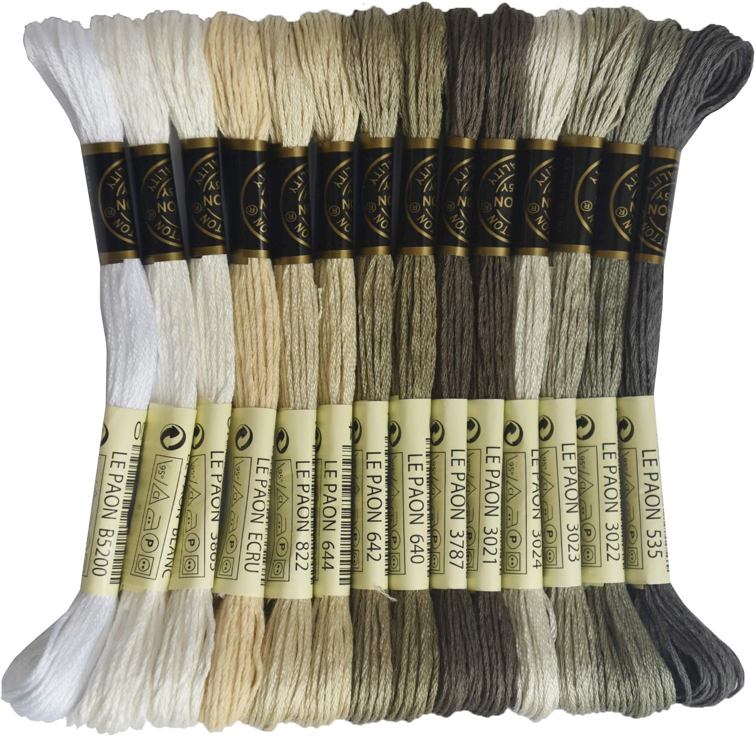 Premium Rainbow Color Embroidery Floss - Cross Stitch Threads ...