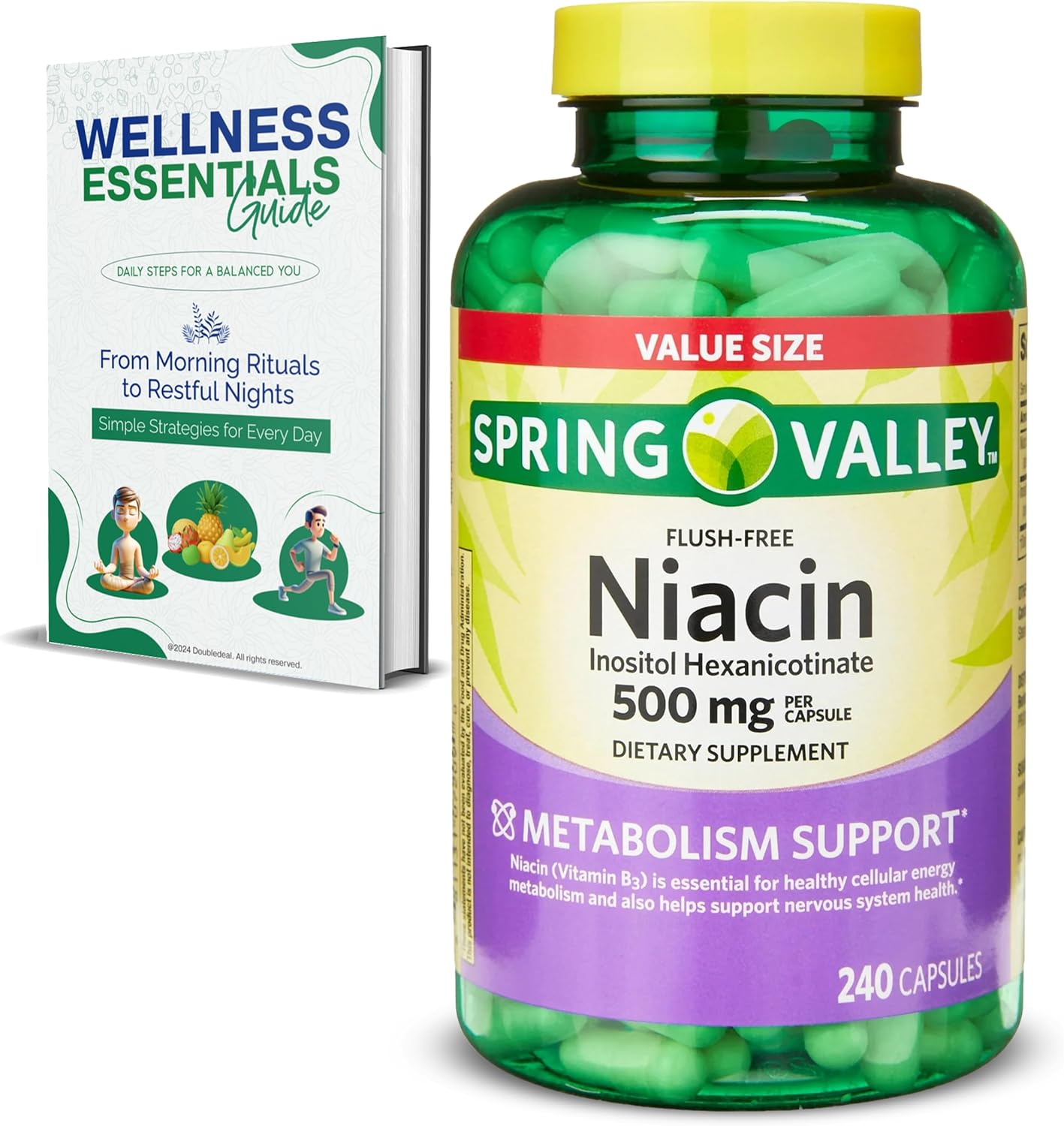 Amazon.com: Niacin Flush-Free, 500mg, 240 Count, Metabolism Support ...