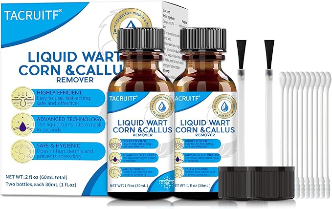 Amazon.com: 2 Packs Fast-Acting Salicylic Remover: Strongest Wart Corn ...