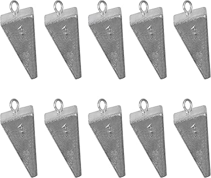 Shaddock Fishing Pyramid Sinker Weights, Lead Bullet Fishing Sinkers ...
