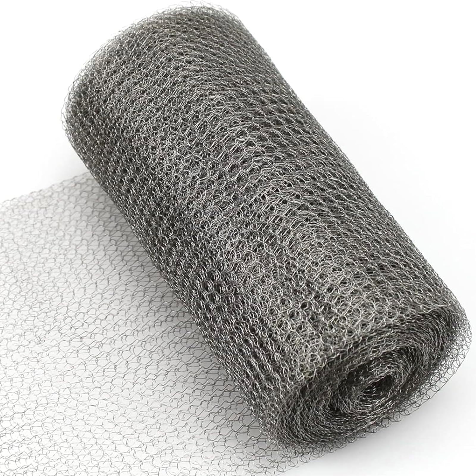 GERAWOO Stainless Steel Mesh Gap Blocker, 20 Feet Steel Wool Fill ...