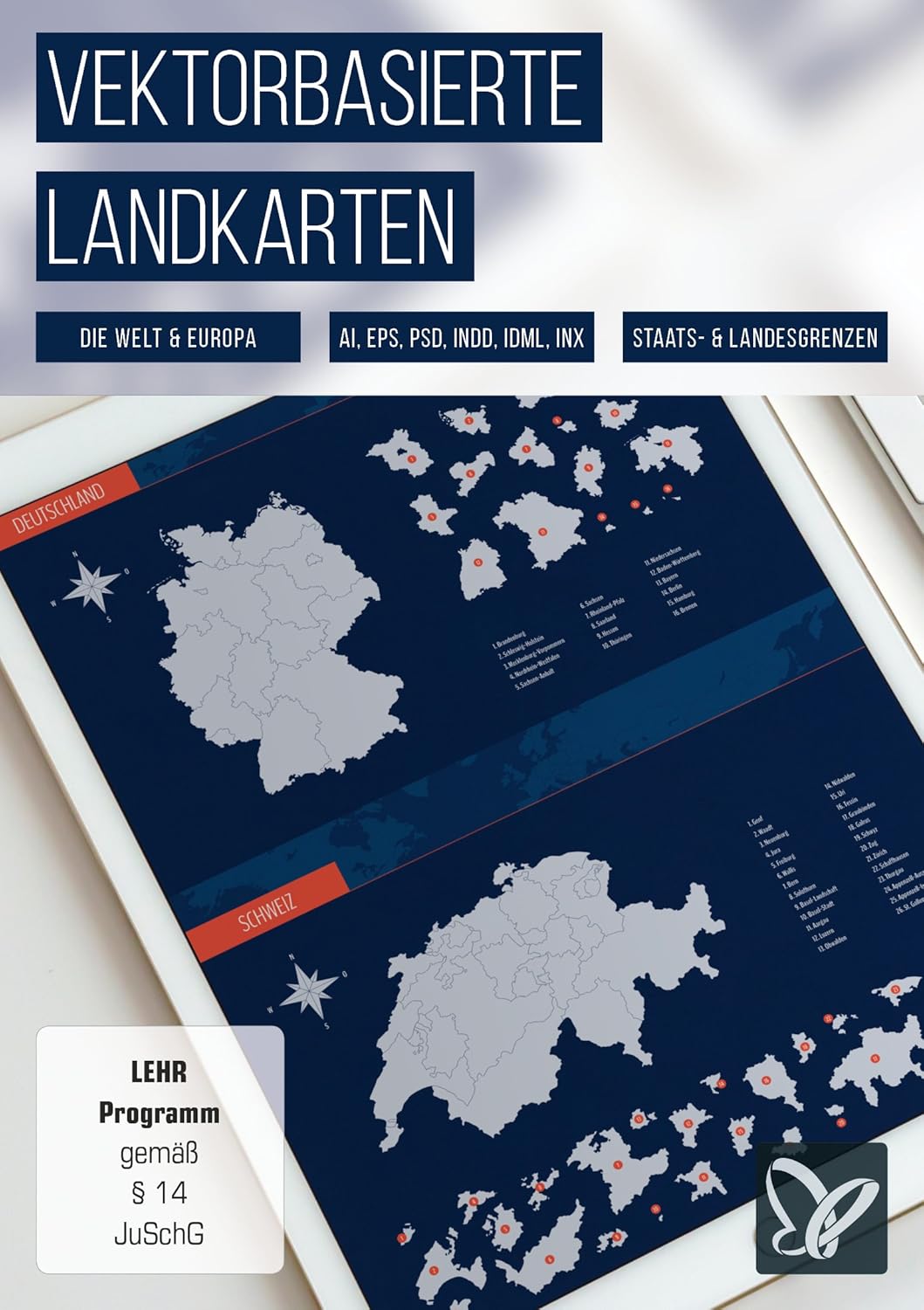 Vektorbasierte Landkarten: Welt, Europa, Deutschland, Österreich ...