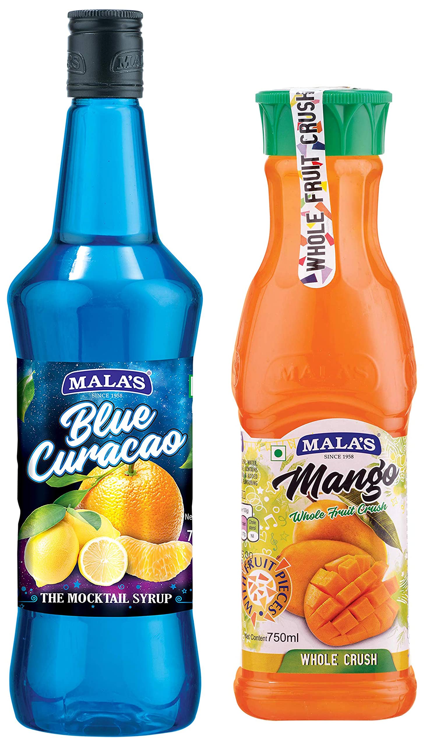 Malas Fruit Mocktail Syrup Blue Curacao Mocktail 750ml And Whole ...