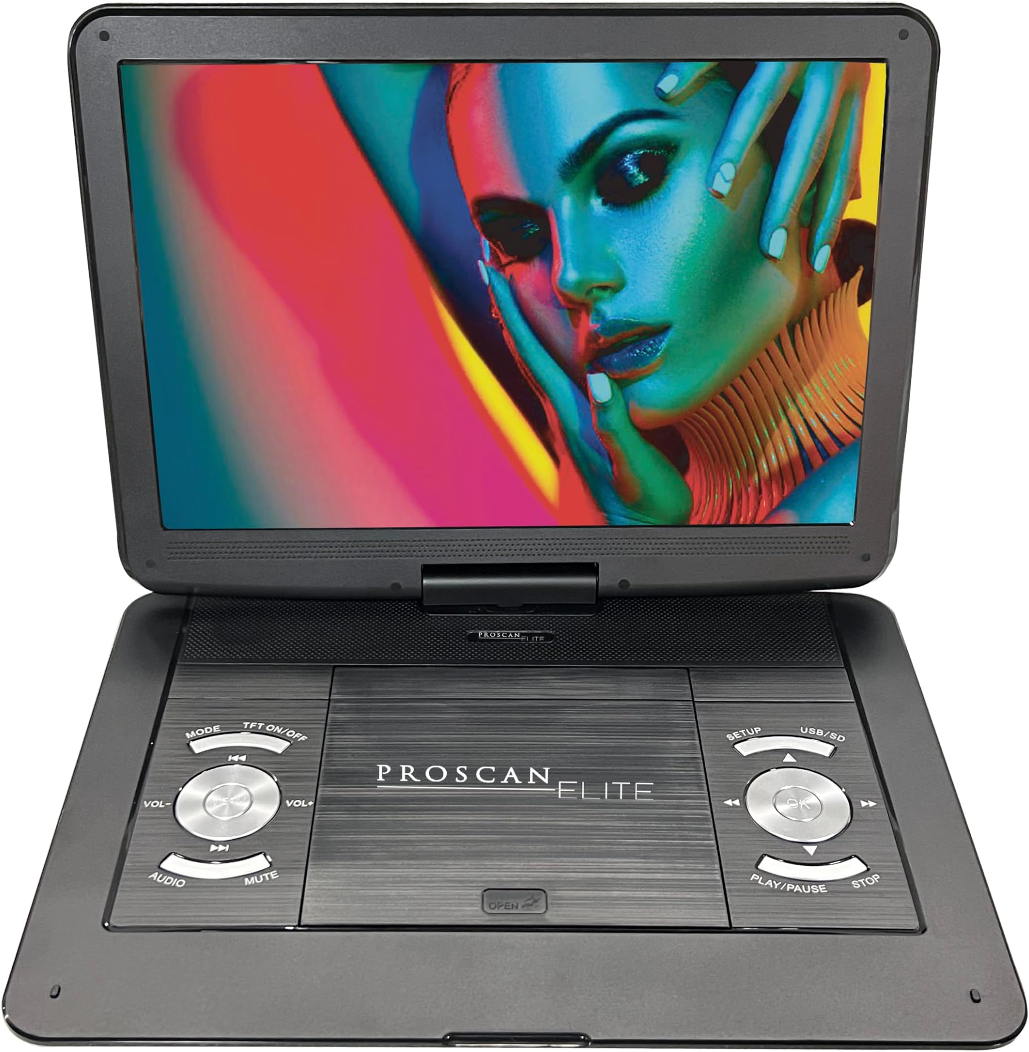 Amazon.com: Proscan Elite 13.3" Portable DVD Player PEDVD1332 Black ...