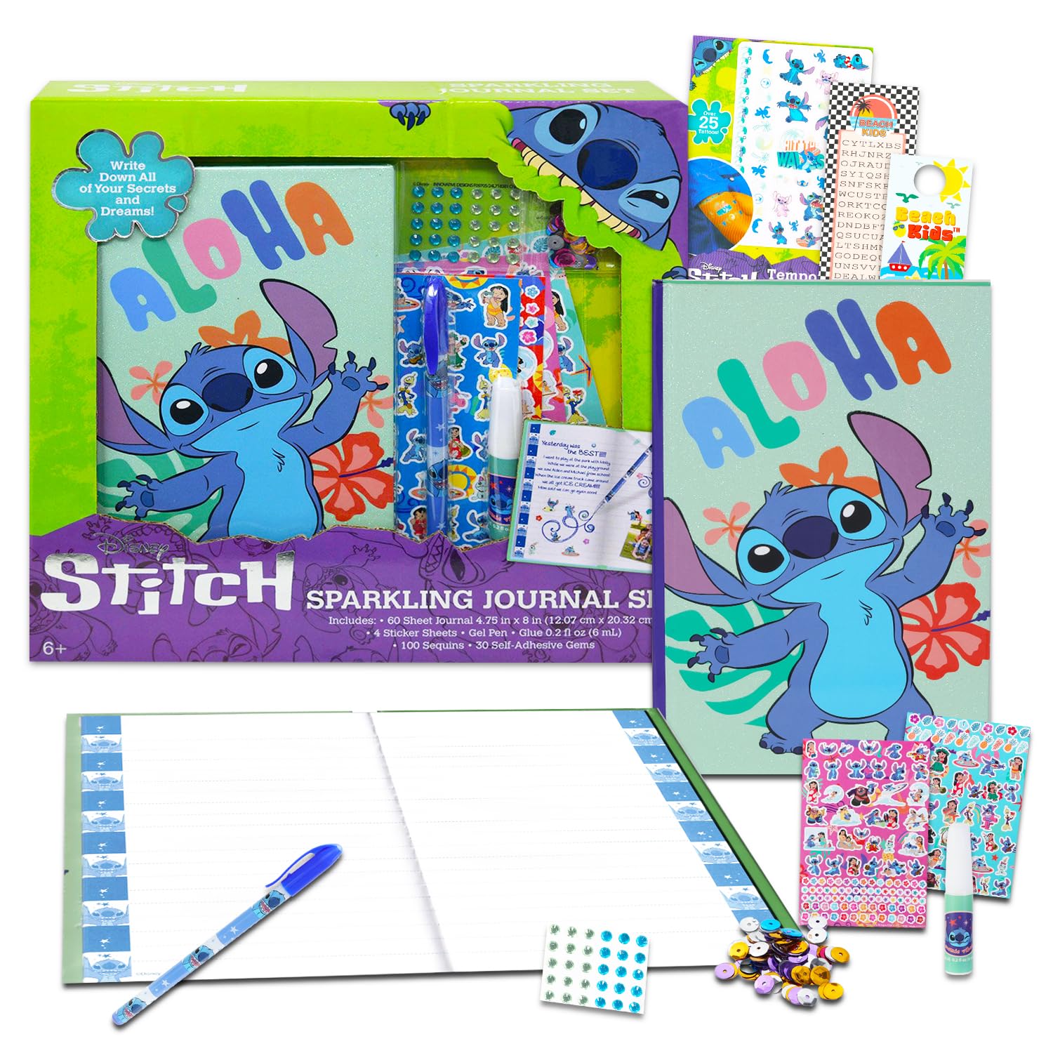 Disney Lilo and Stitch Journal Set for Kids - Bundle Lilo & Stitch 60 ...