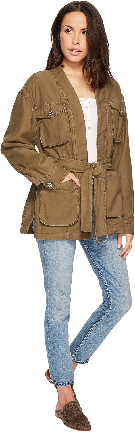 Amazon.com: Free People in Our Nature Jacket Moss LG (Women's 12 ...