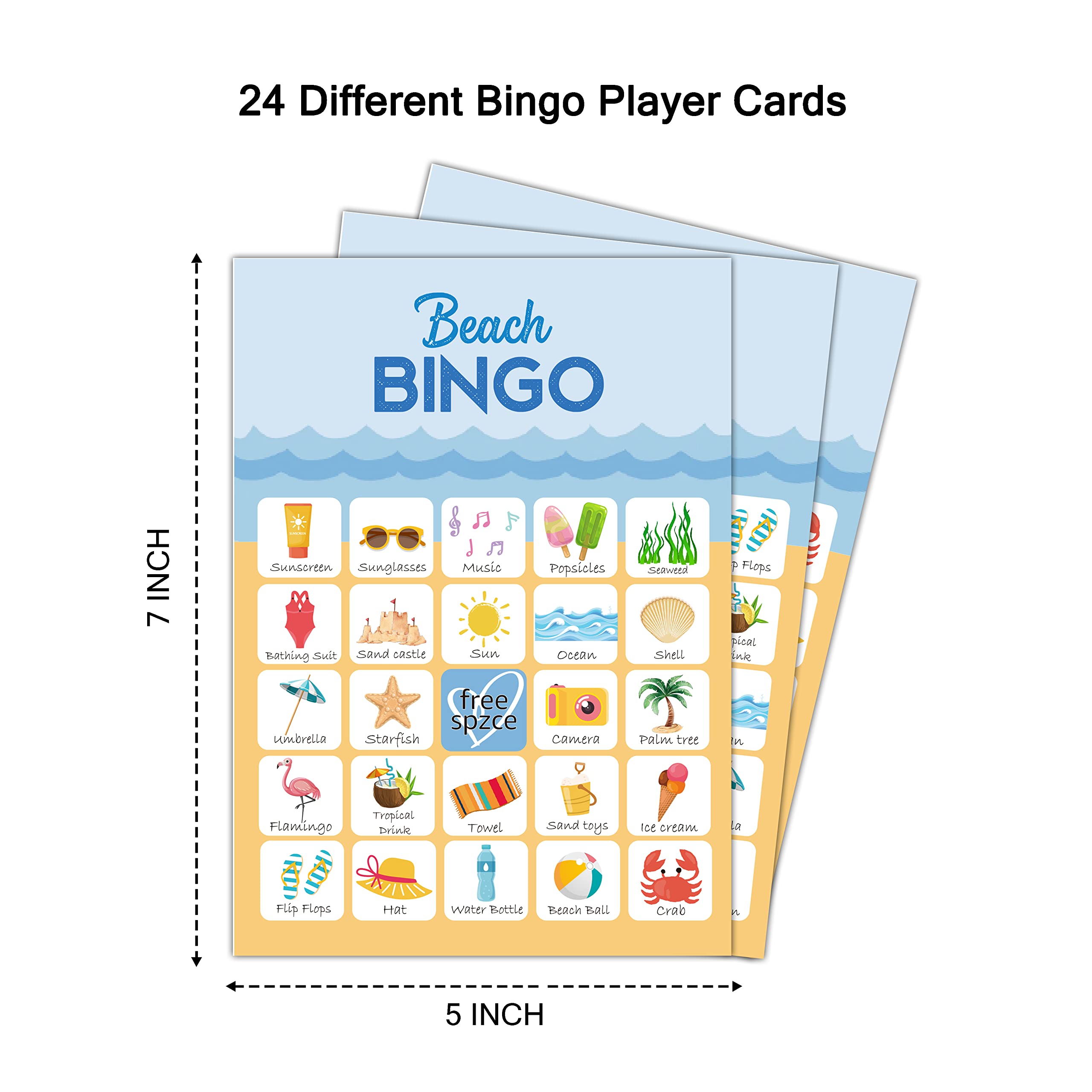 Beach Bingo Template Printable