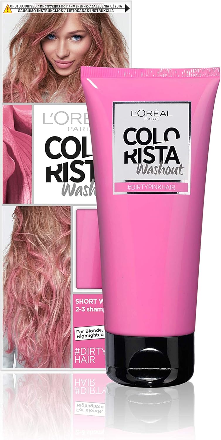 COLORISTA Wash Out Pastel Dirtypink Hair 100ml : Amazon.co.uk: Beauty