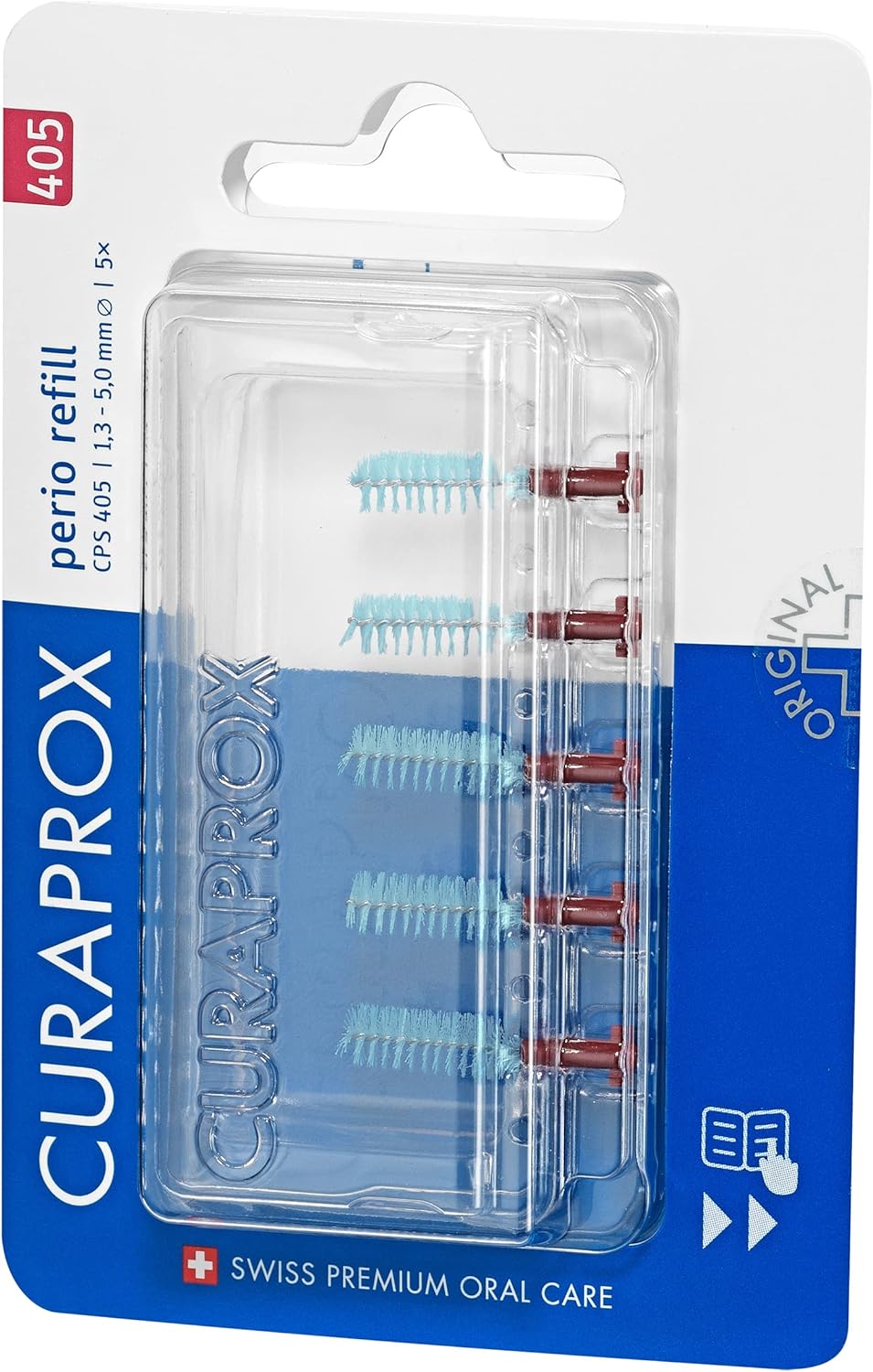 Curaprox Interdentalbürsten CPS 405 perio, Refill, 5 Stück, rot ...