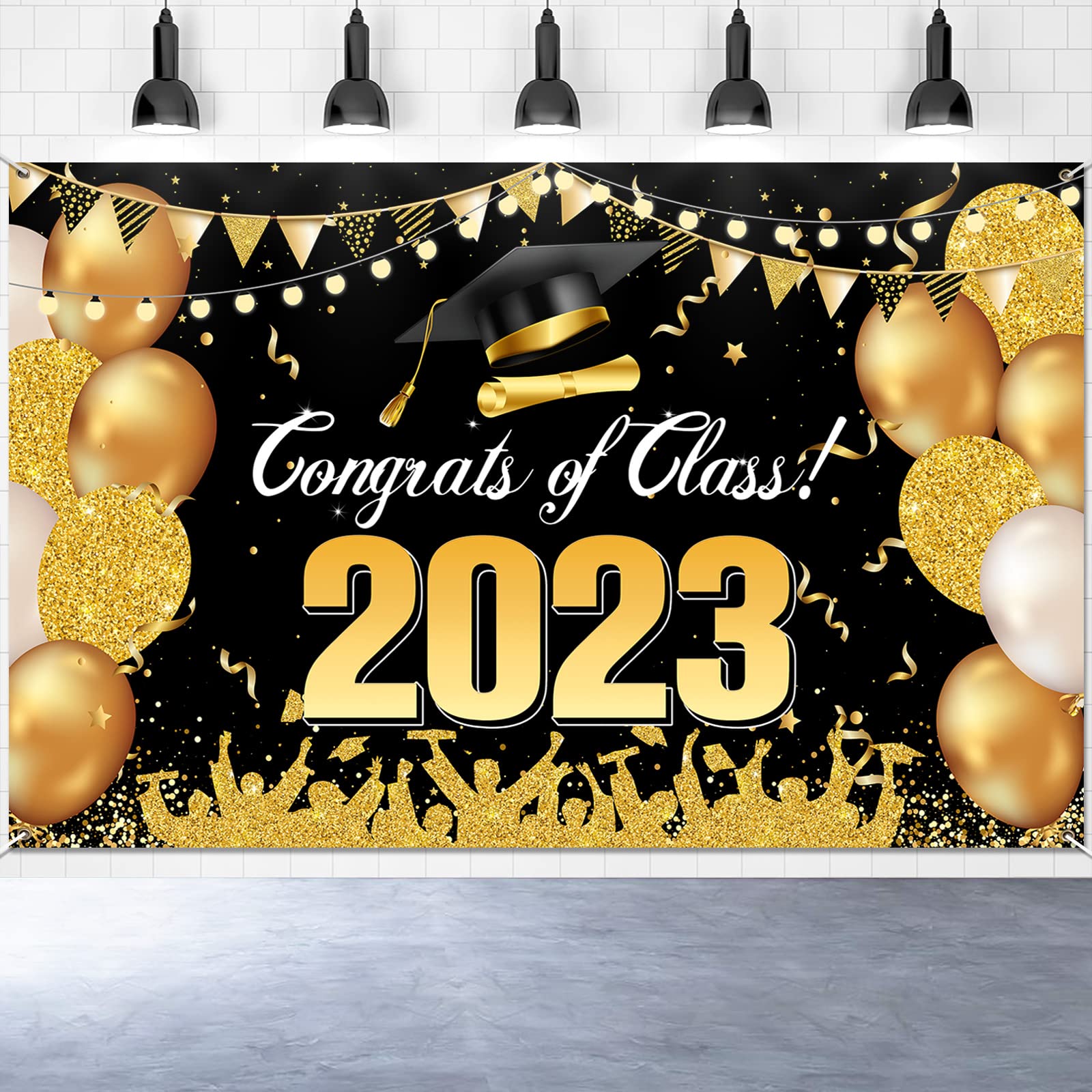 Buy iPartycool Graduation Backdrop Class of 2023 Decorations , 72"x45 ...