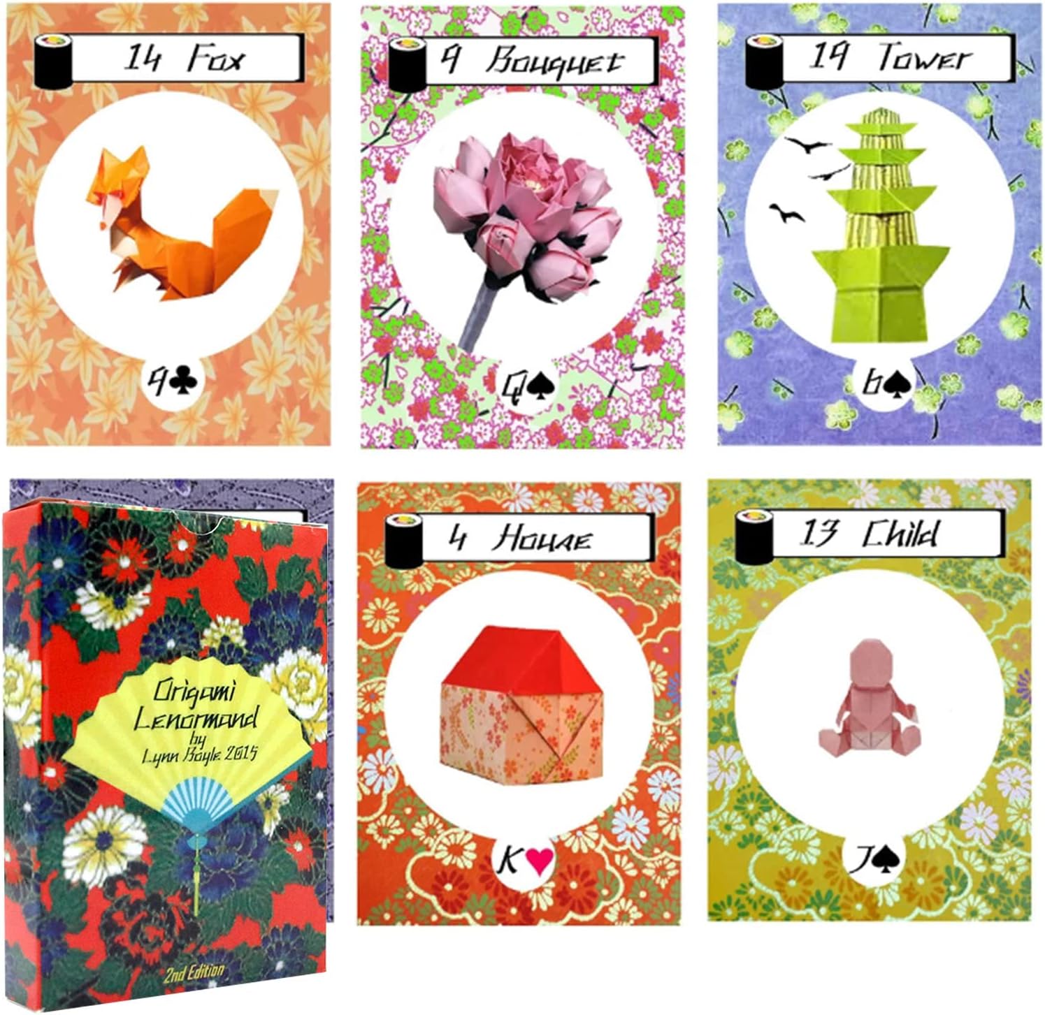 Amazon.com : NIGHTCITY Origami Lenormand Deck, 43 Lovely Images ...