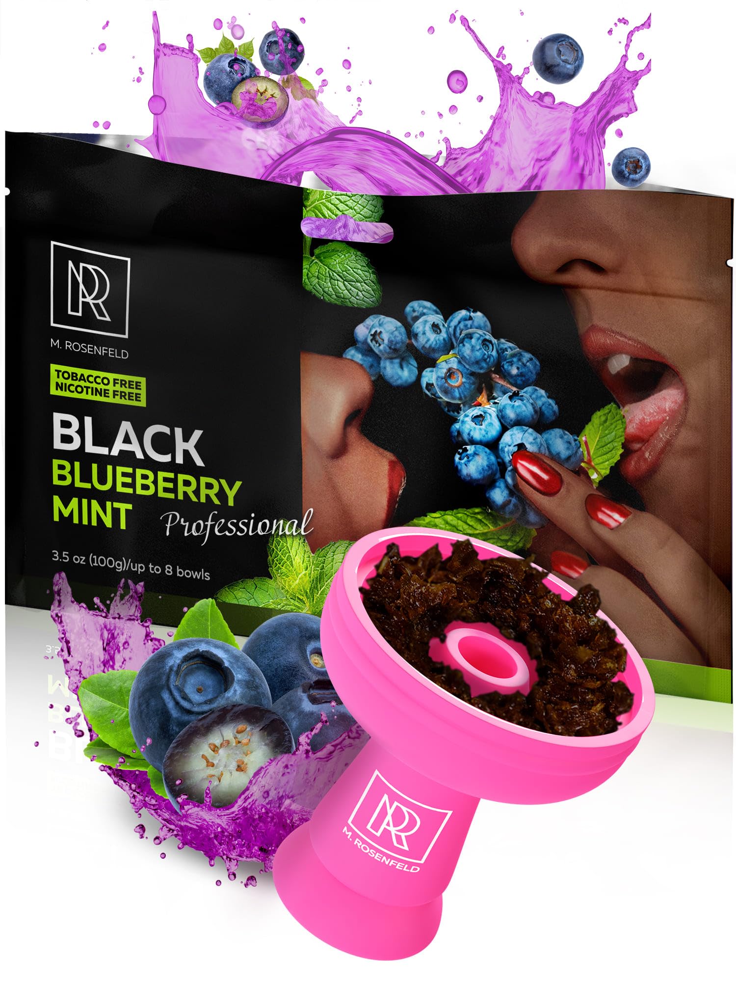 Amazon.com: Hookah Flavors Blueberry Mint 3.5 ounce - Tea Leaves Herbal ...