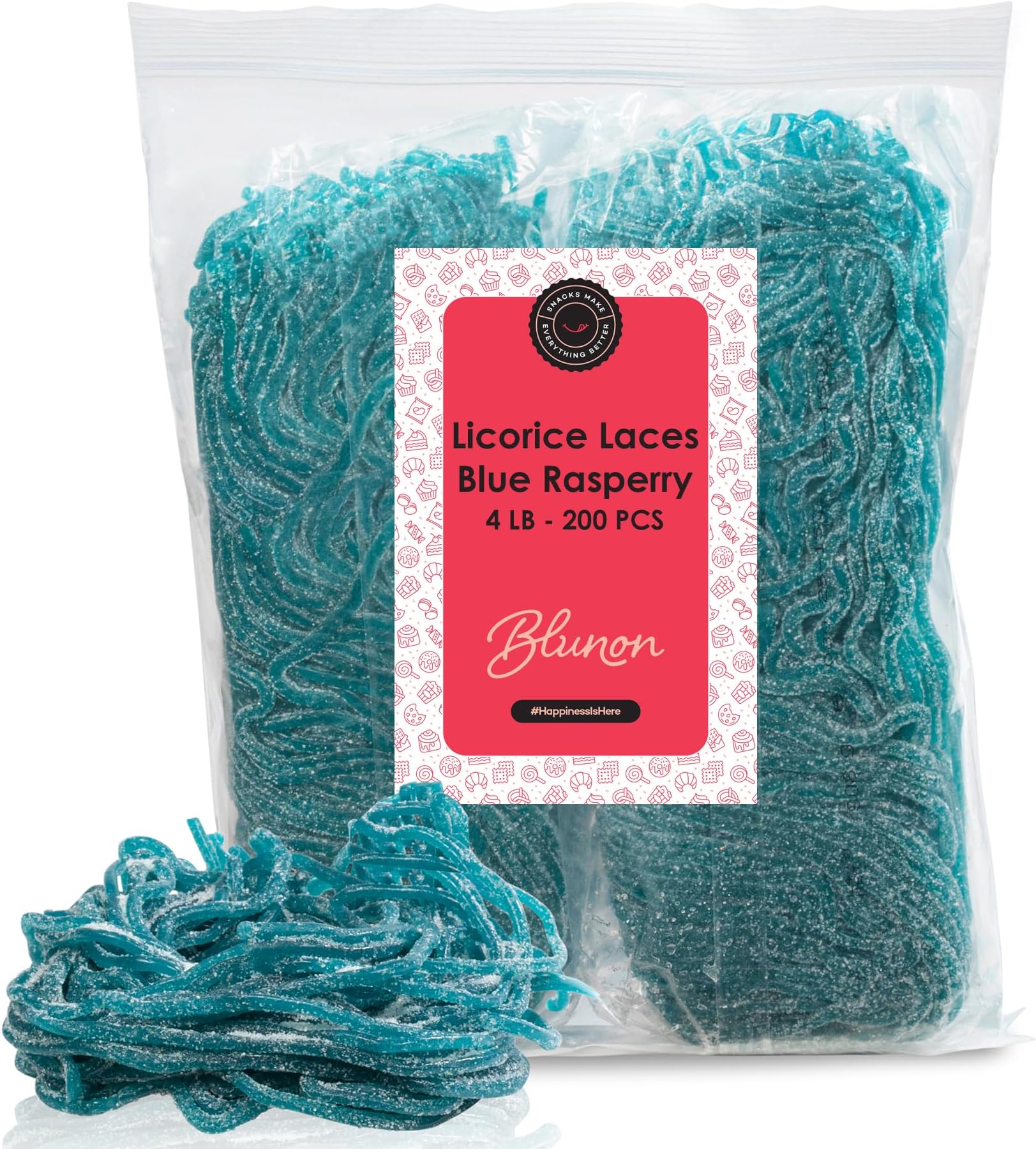 Amazon.com : Gustaf's Sour Blue Raspberry Laces, 2-Pound Bags (Pack of ...