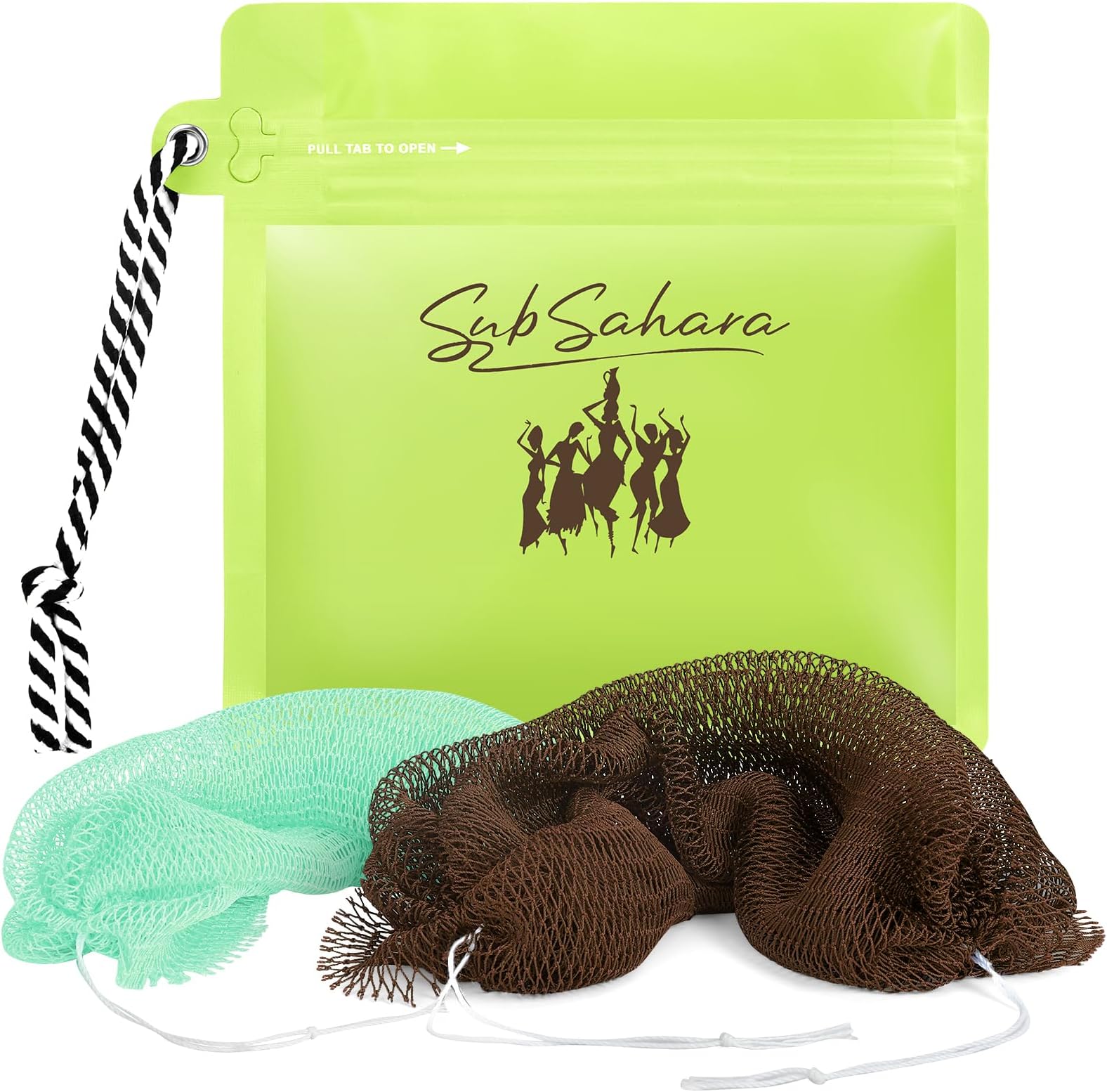 Amazon.com: Afroscrub African Exfoliating Net Sponge - Afro Scrub Body ...