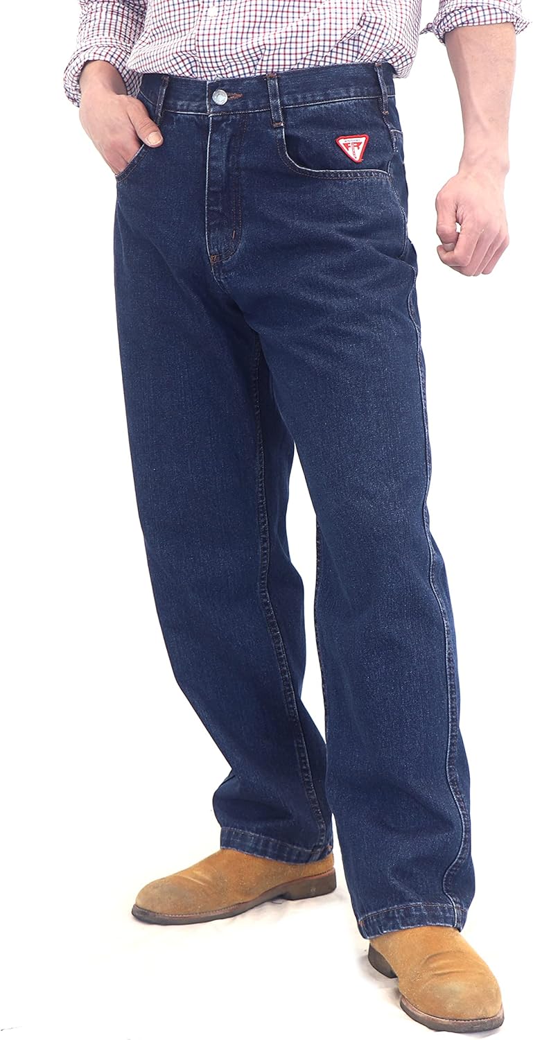 Amazon.com: TICOMELA FR Jeans for Men Flame Resistant Pants 11.5oz 100% ...