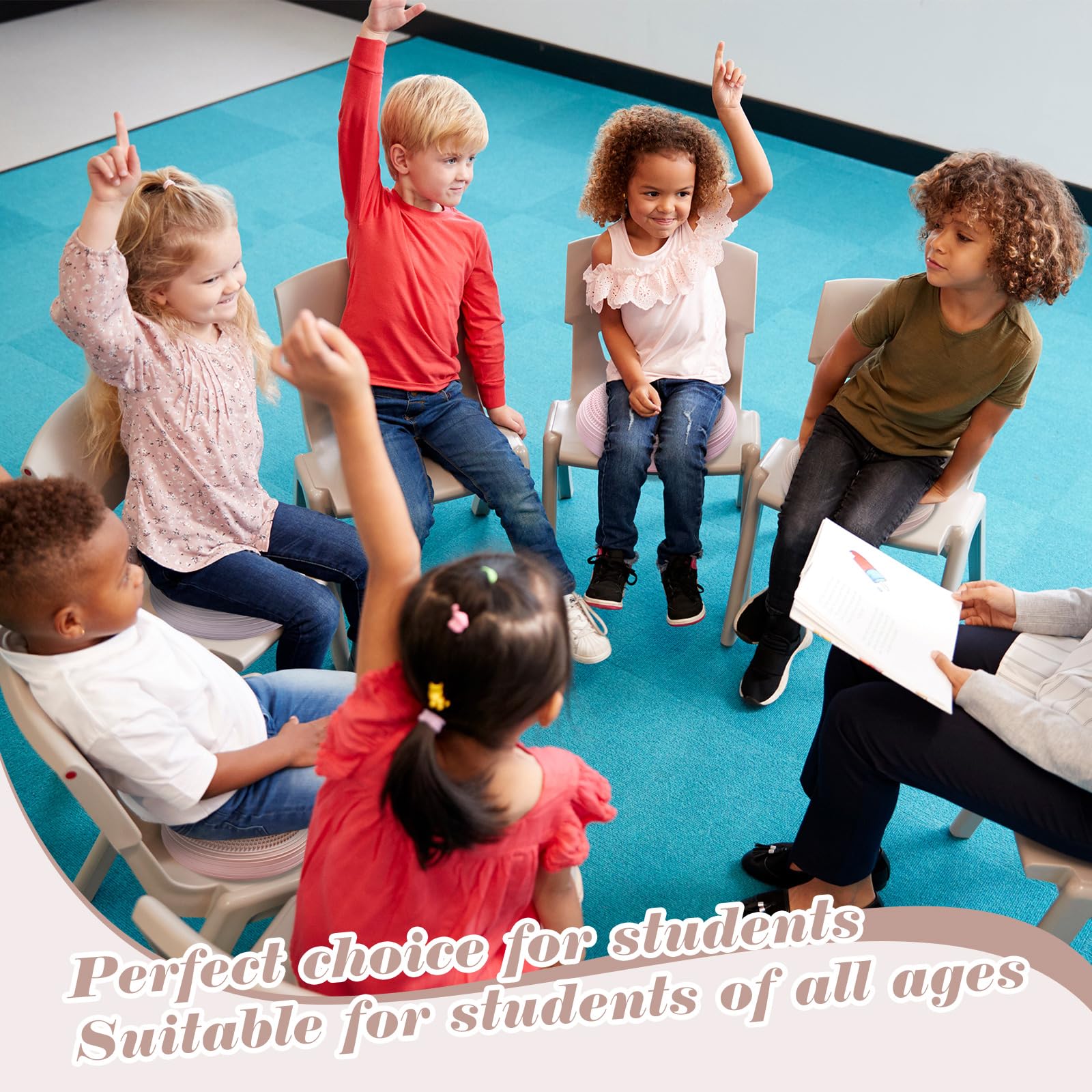 Snapklik.com : Libima 4 Pcs Wiggle Seat Inflated Wobble Cushion For ...