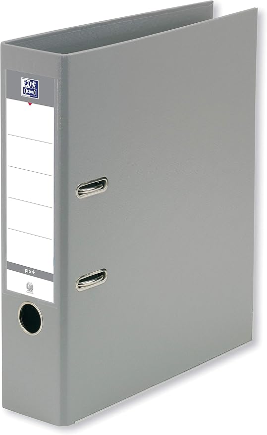 OXFORD Smart Pro+ A4XL Lever Arch File Spine 80 mm 2 Rings Covered ...