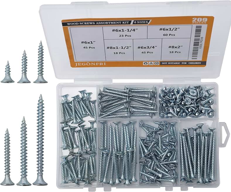 Amazon.com: Wood Screws - Wood Screws / Screws: Industrial & Scientific