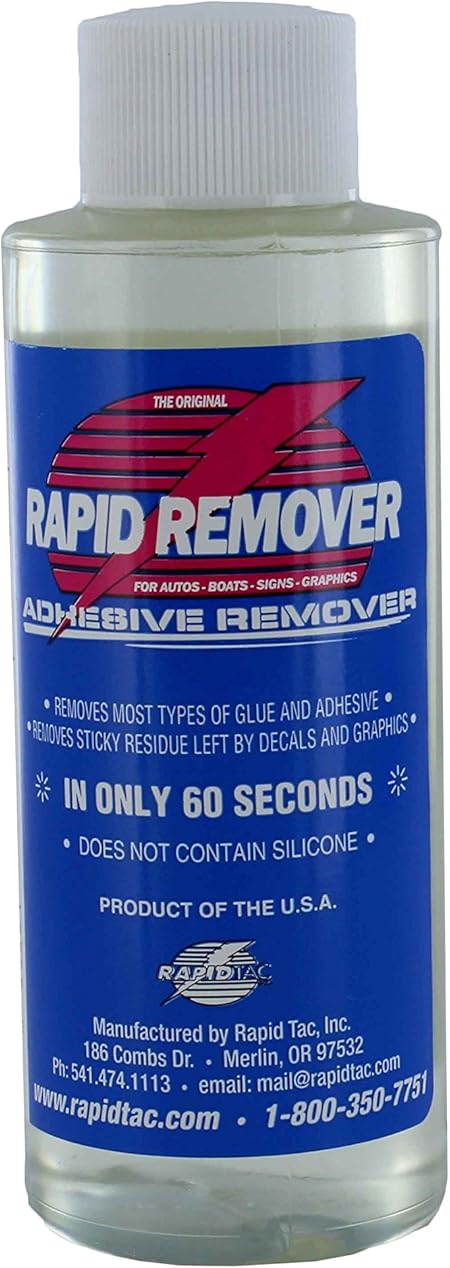Amazon.com: Rapid Tac Rapid Remover Adhesive Remover for Vinyl Wraps ...