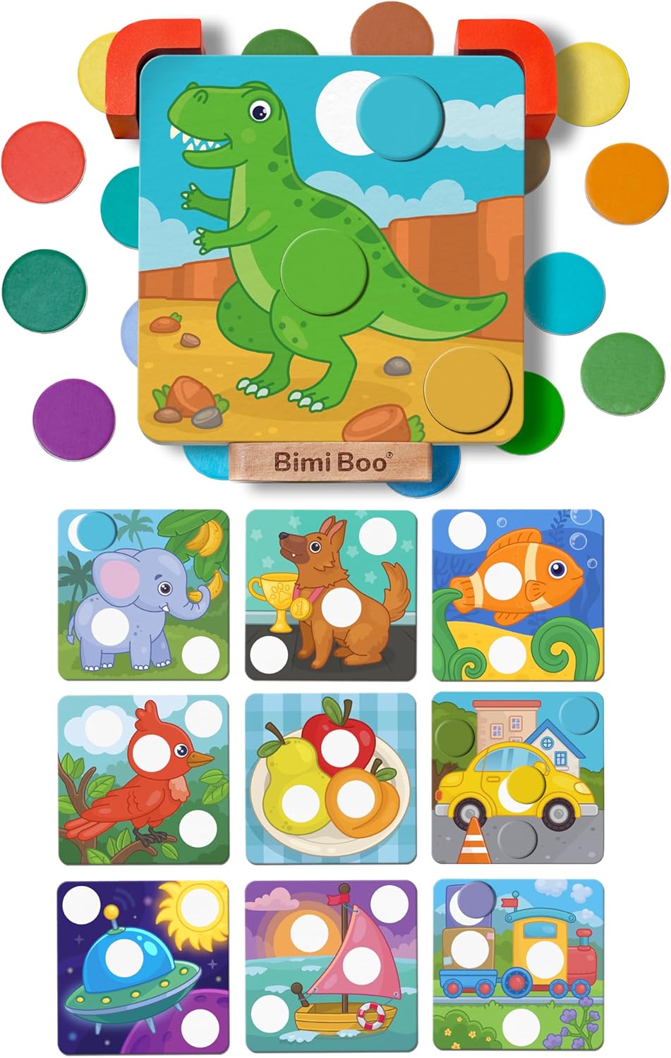 Amazon.com: Bimi Boo Magnetic Color Matching Boards for Toddlers ...