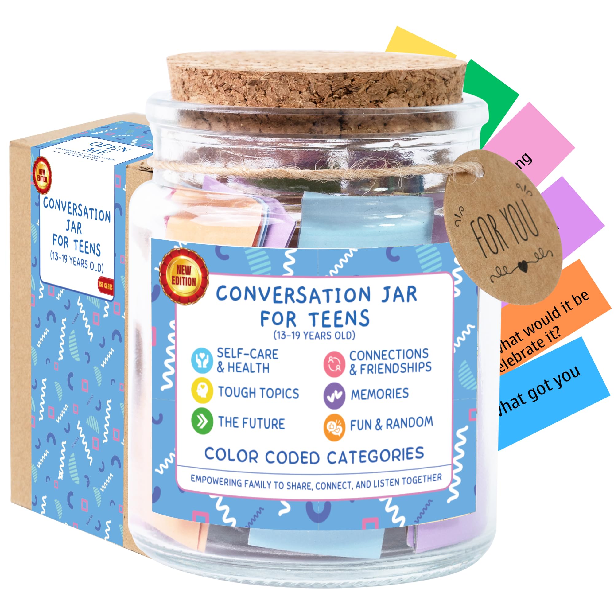 Snapklik.com : Conversation Jar For Teens, 150 Fun & Deep Questions ...
