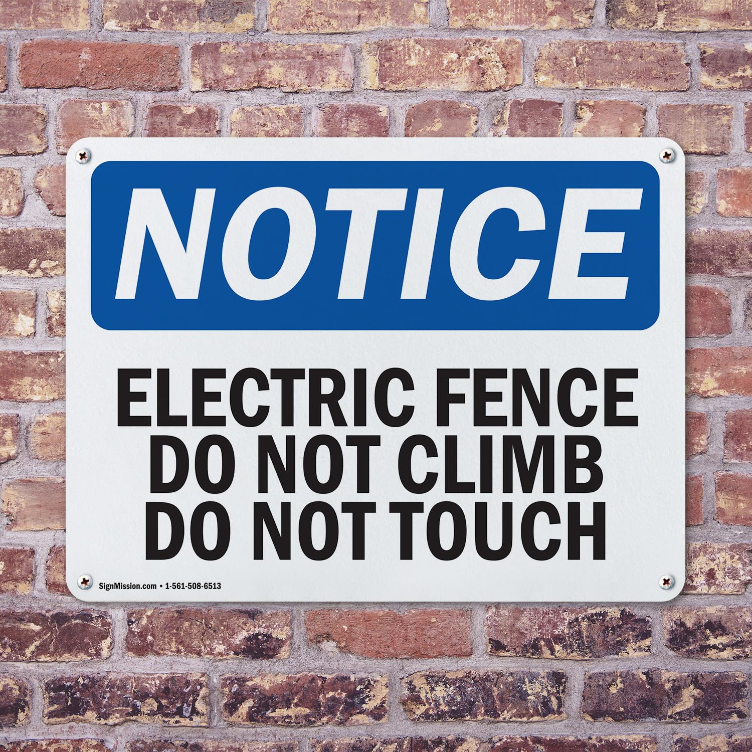No Climbing PR215 DANGER DO NOT CLIMB LADDER UNSAFE KEEP OUT WARNING ...