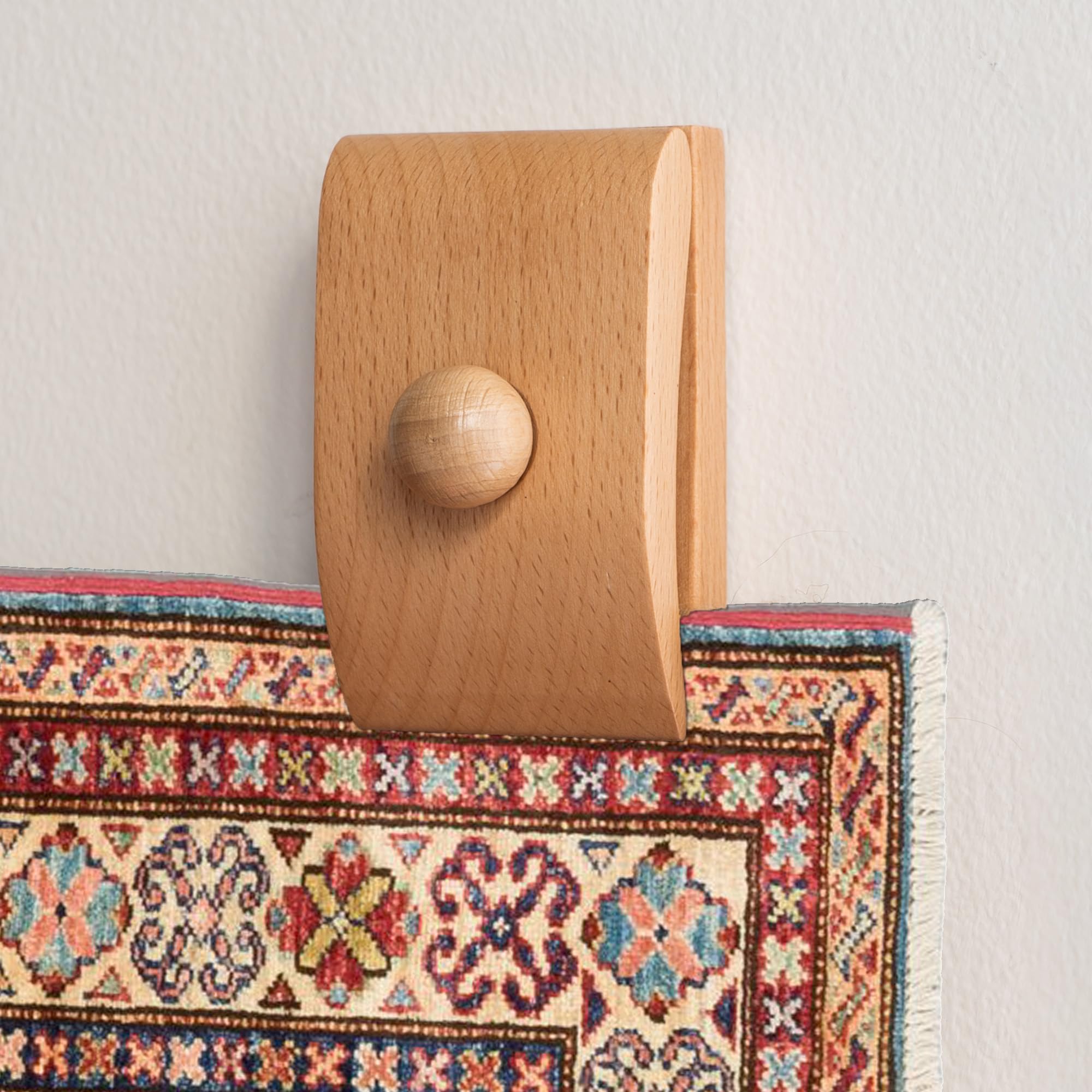 Amazon.com: 4 Large Quilt Hangers for Wall for Display, Wooden Rug ...