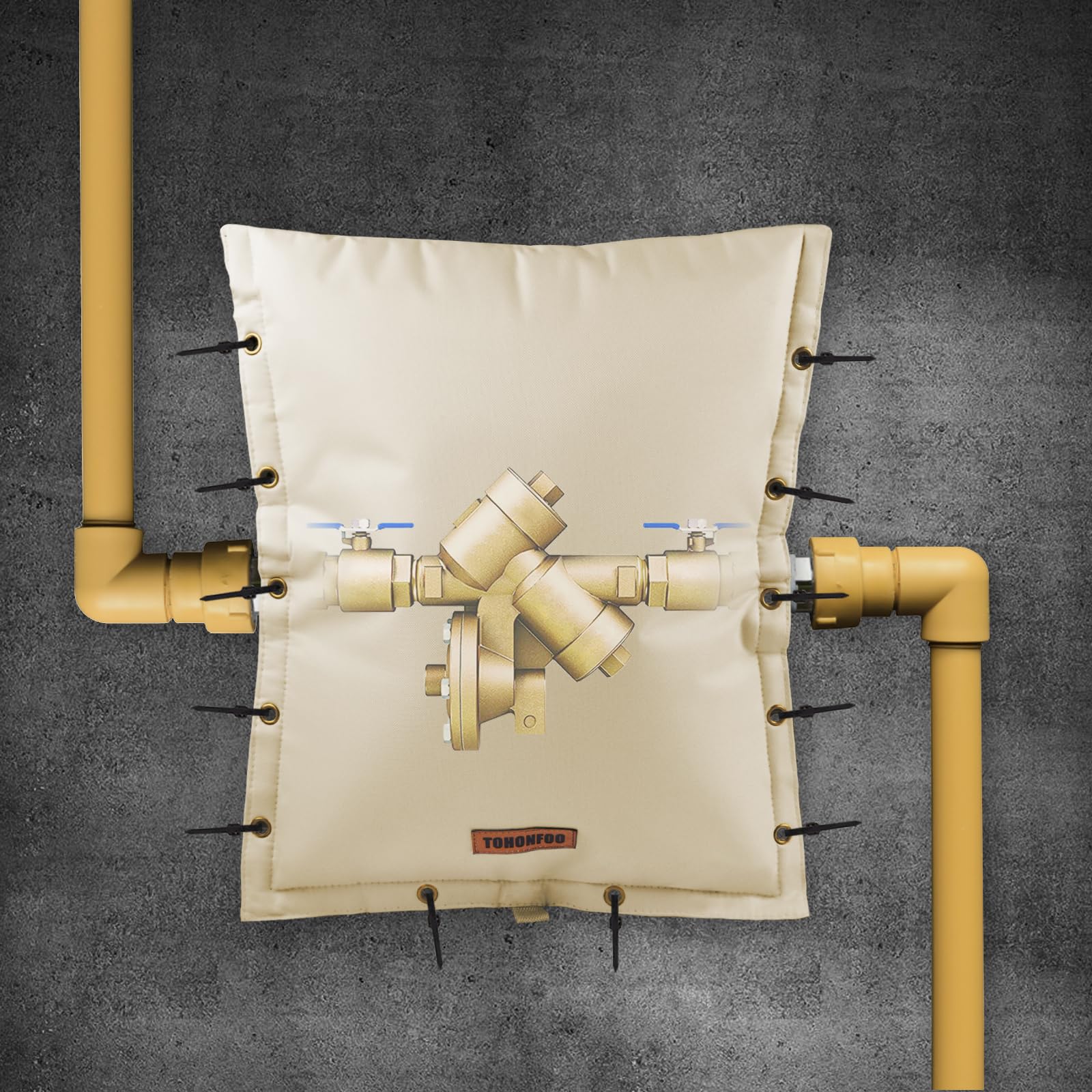 Snapklik.com : TOHONFOO 3-Way Opening Backflow Preventer Pipe ...