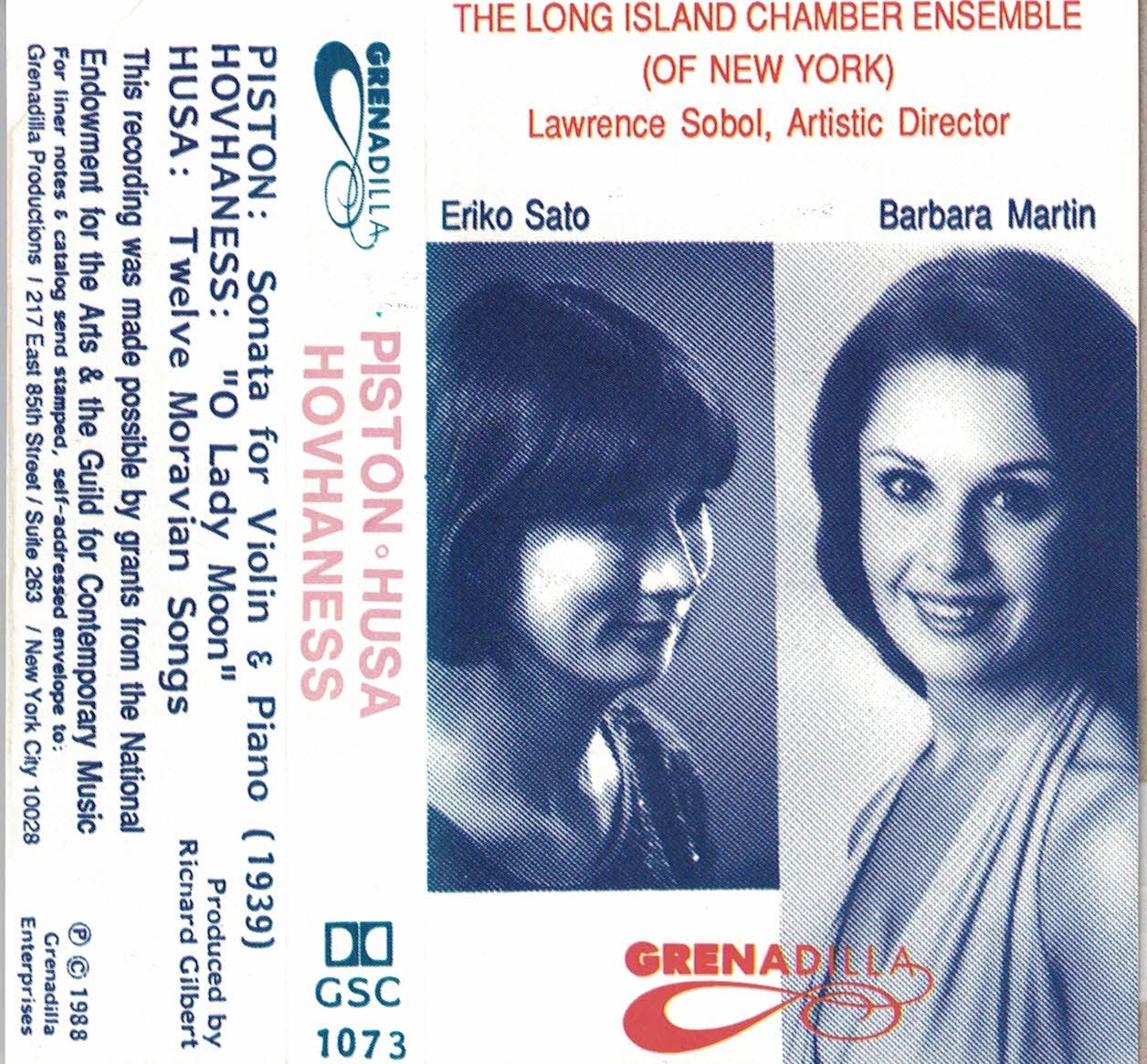 Barbara Martin, Husa, Hovhaness, Piston, Barbara Martin, Lawrence Sobol ...