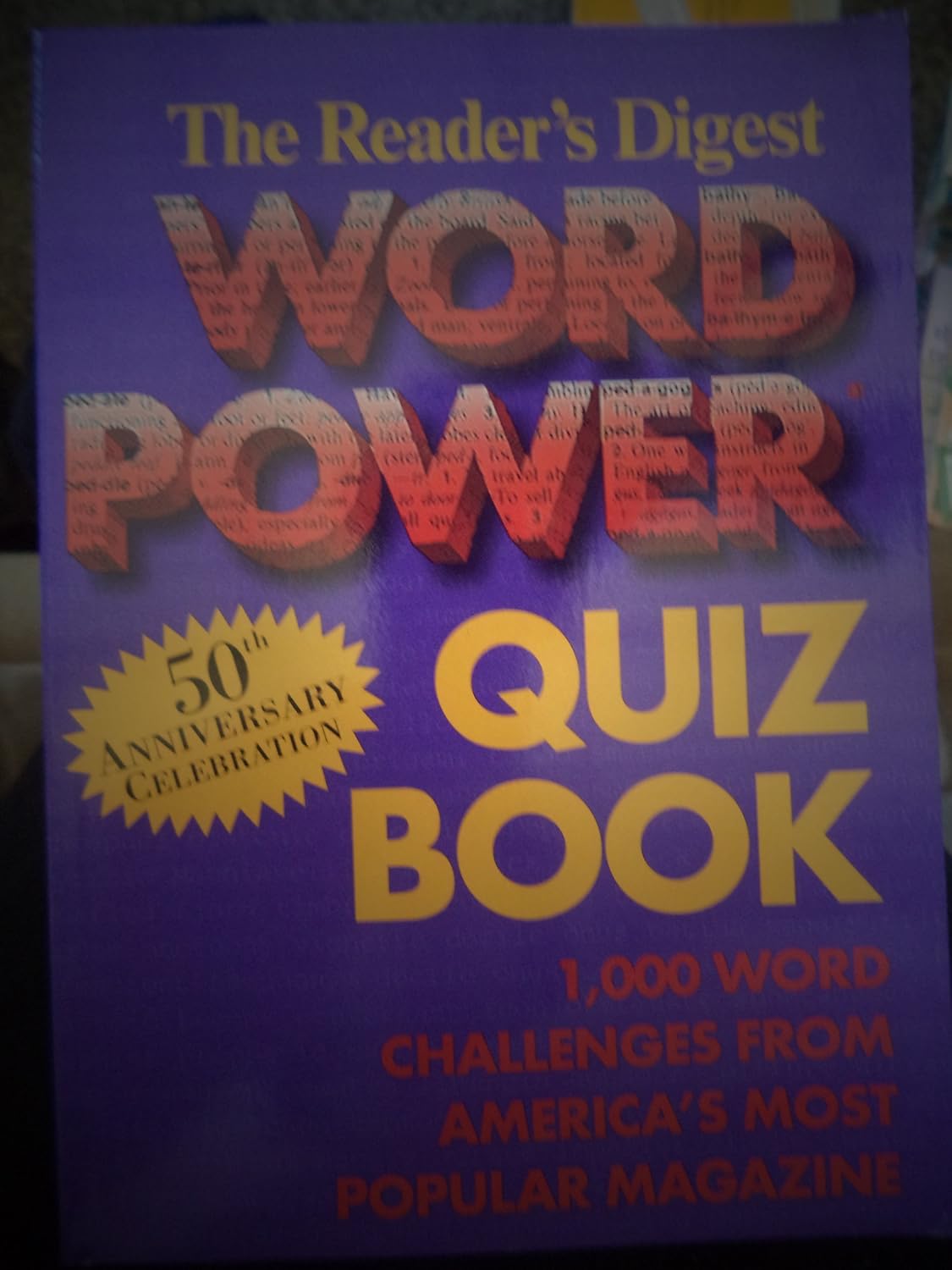 The Reader's Digest Word Power Quiz Book : 1,000 Word Challenges from ...