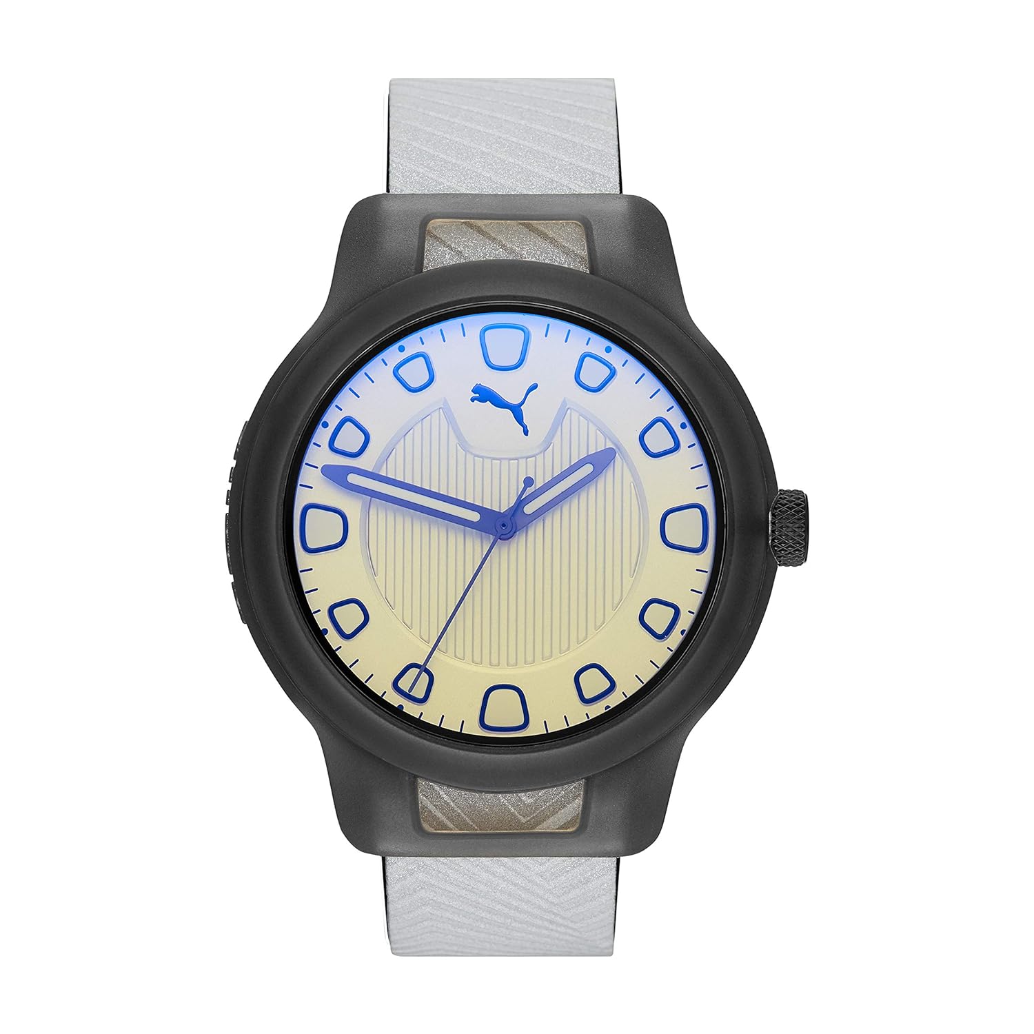 Buy PUMA Men's Polyurethane Quartz Watch P5032, Black,silver, strap at ...