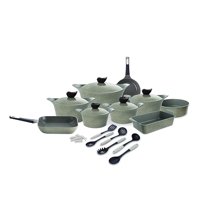 Buy Neoflam,Aeni,Cooking set,Warm Marble,XA24.WBM,24 pieces,Cast ...