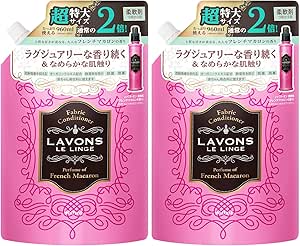 Amazon | ラボン(Lavons) 柔軟剤詰替え フレンチマカロン [フルーティフローラル]の香り大容量 2個 960ml×2 | ラボン(Lavons) | 液体柔軟剤