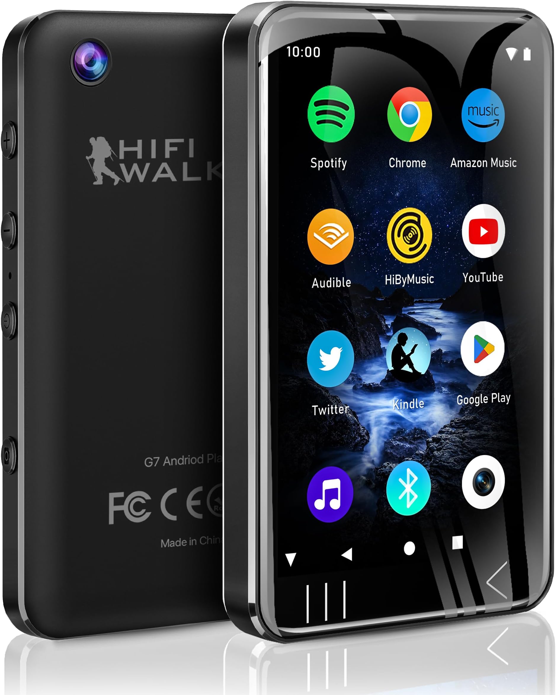 Amazon.com: MP3 Player with Bluetooth and WiFi, Music Player with ...