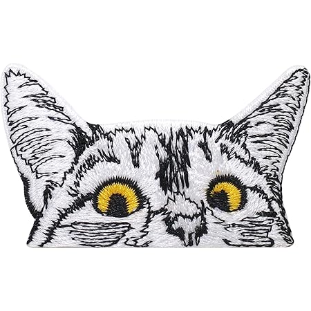 Amazon.com: 12pcs Cat Embroidered Iron on Patches for Clothing, Sew on ...