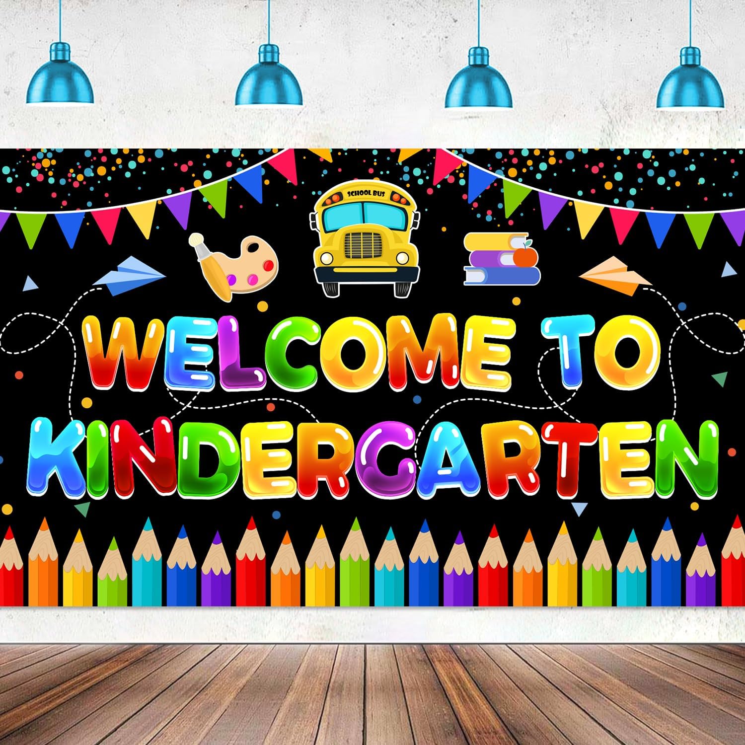 Amazon.com: Back to School Decorations Back drop, Large 71'' x 43 ...