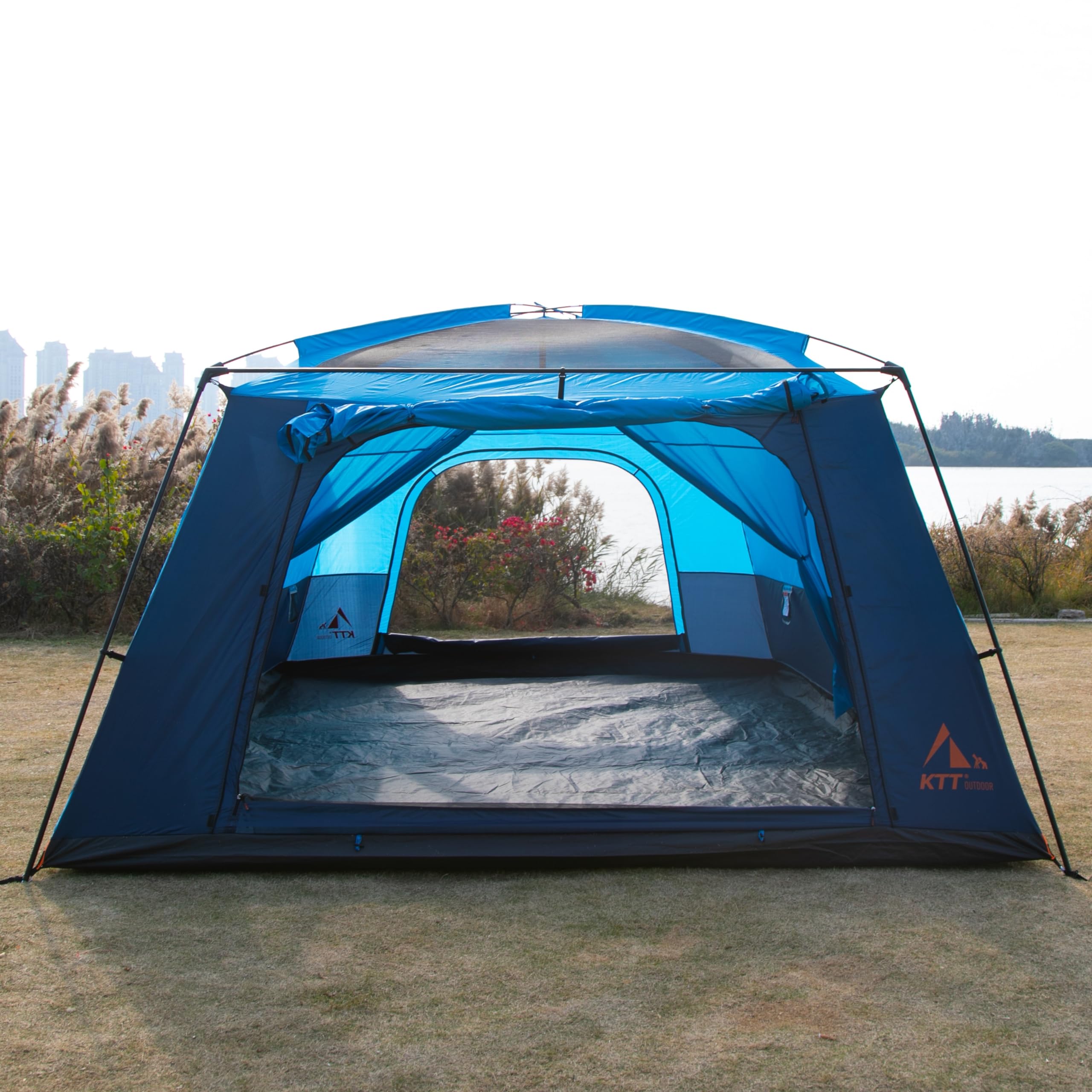 KTT Extra Large Tent 10-12-14 Person(B),Family Cabin Tents,2 Rooms,3 ...
