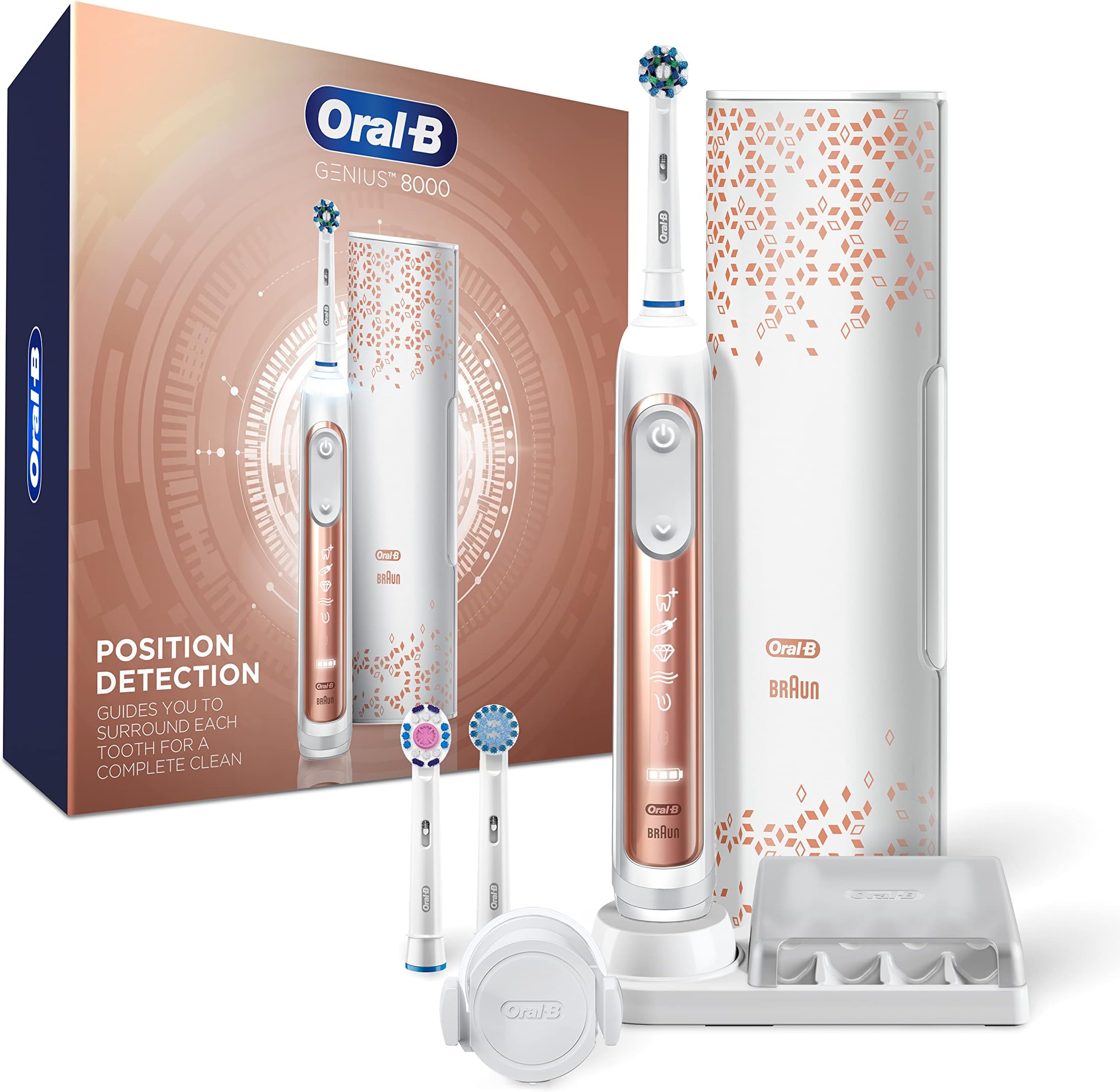 Amazon.com: Oral-B Genius 8000 Electric Toothbrush with Bluetooth ...