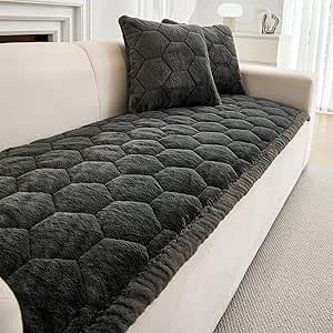 Amazon.com: GKXLH Thick Sofa Cover Washable - Soft Flannel Universal ...