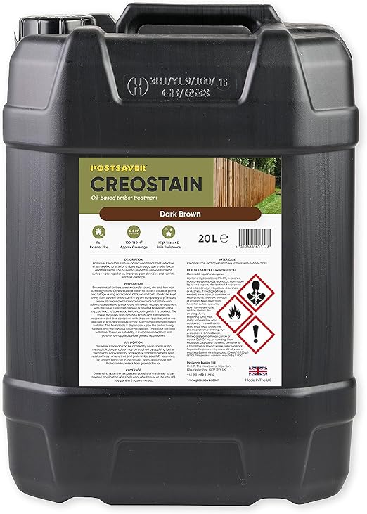 Postsaver Creostain Creocote Oil-Based Wood Treatment | Creosote ...