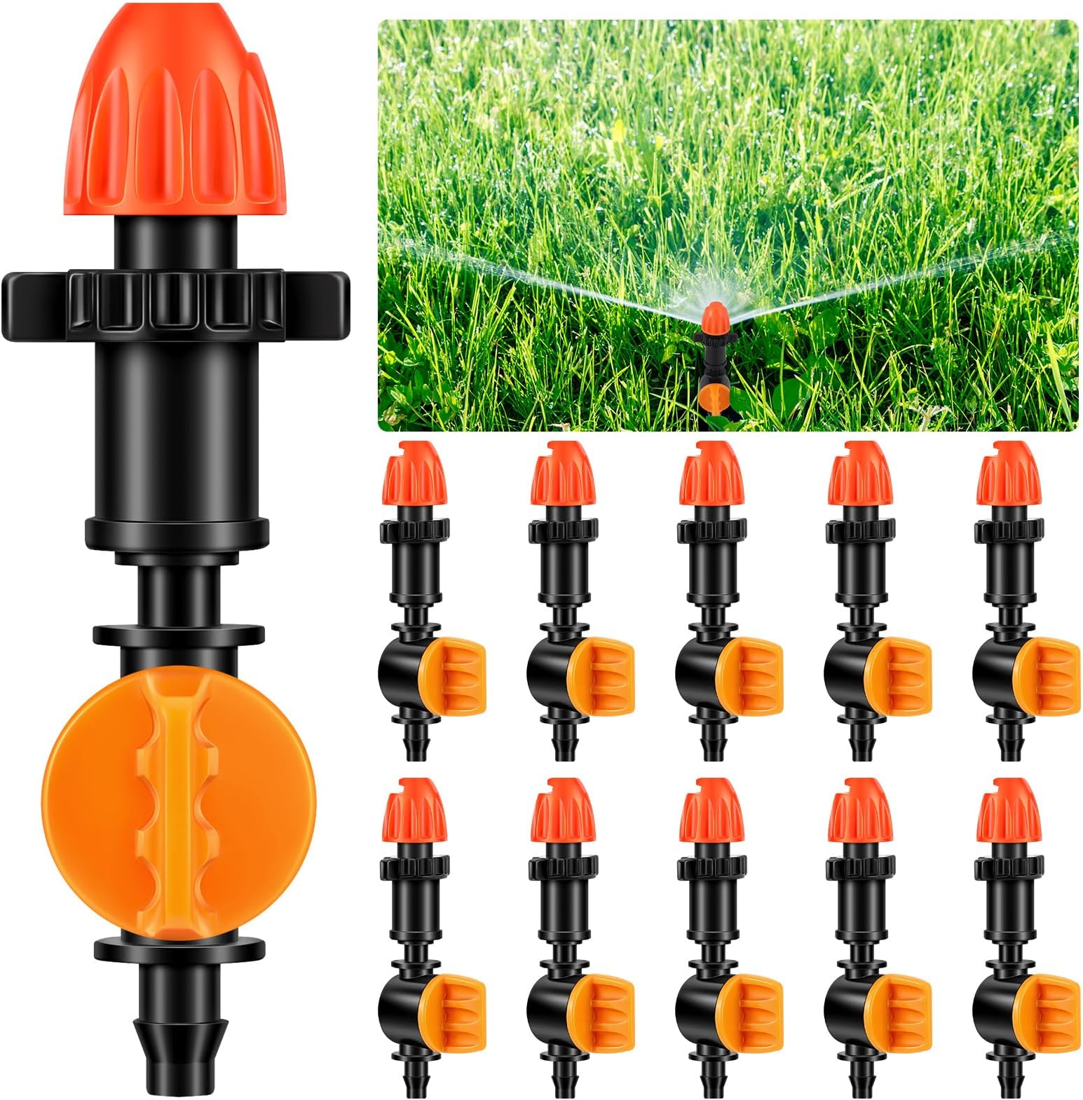 Amazon.com : Sunnychicc 10 Pcs 1/4 Inch Drip Irrigation Fittings ...