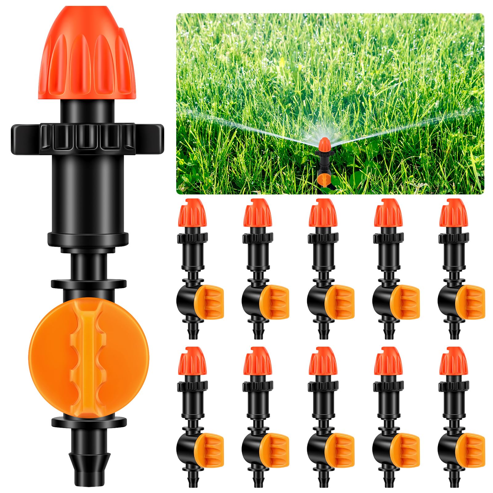 Snapklik.com : Sunnychicc 10 Pcs 1/4 Inch Drip Irrigation Fittings ...