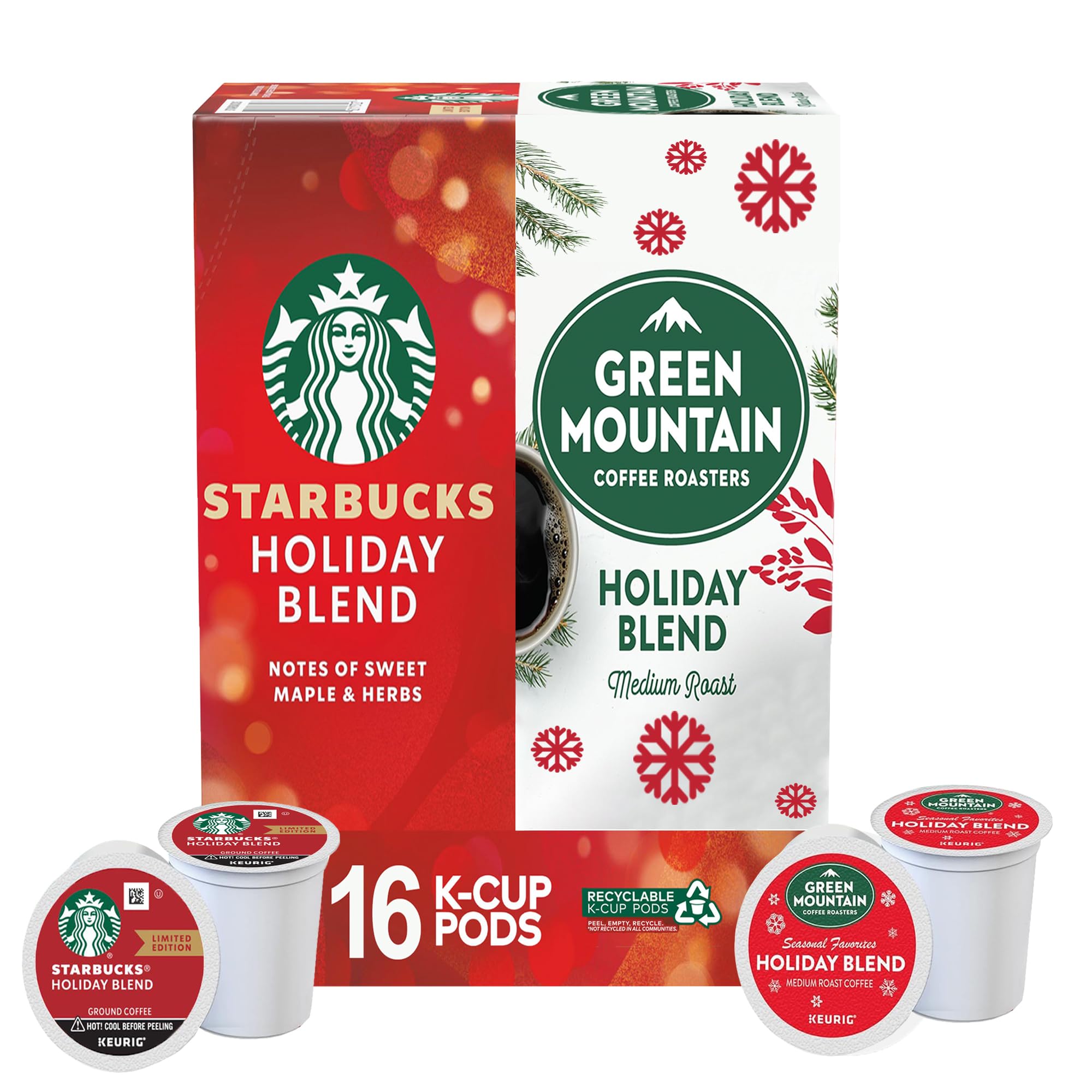 Amazon.com: 16 Count — Variety Pack Coffee Pods, Medium Roast Coffee ...