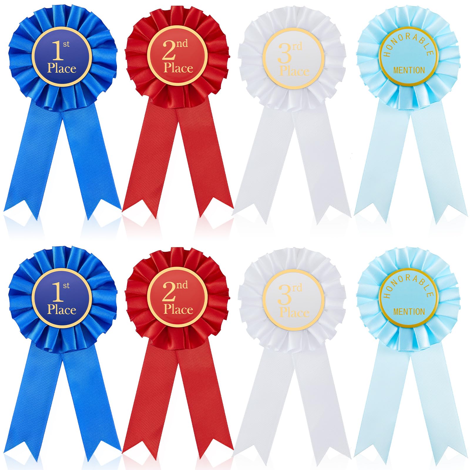 Snapklik.com : Lewtemi Award Ribbon Rosette Set 1st, 2nd, 3rd Place ...